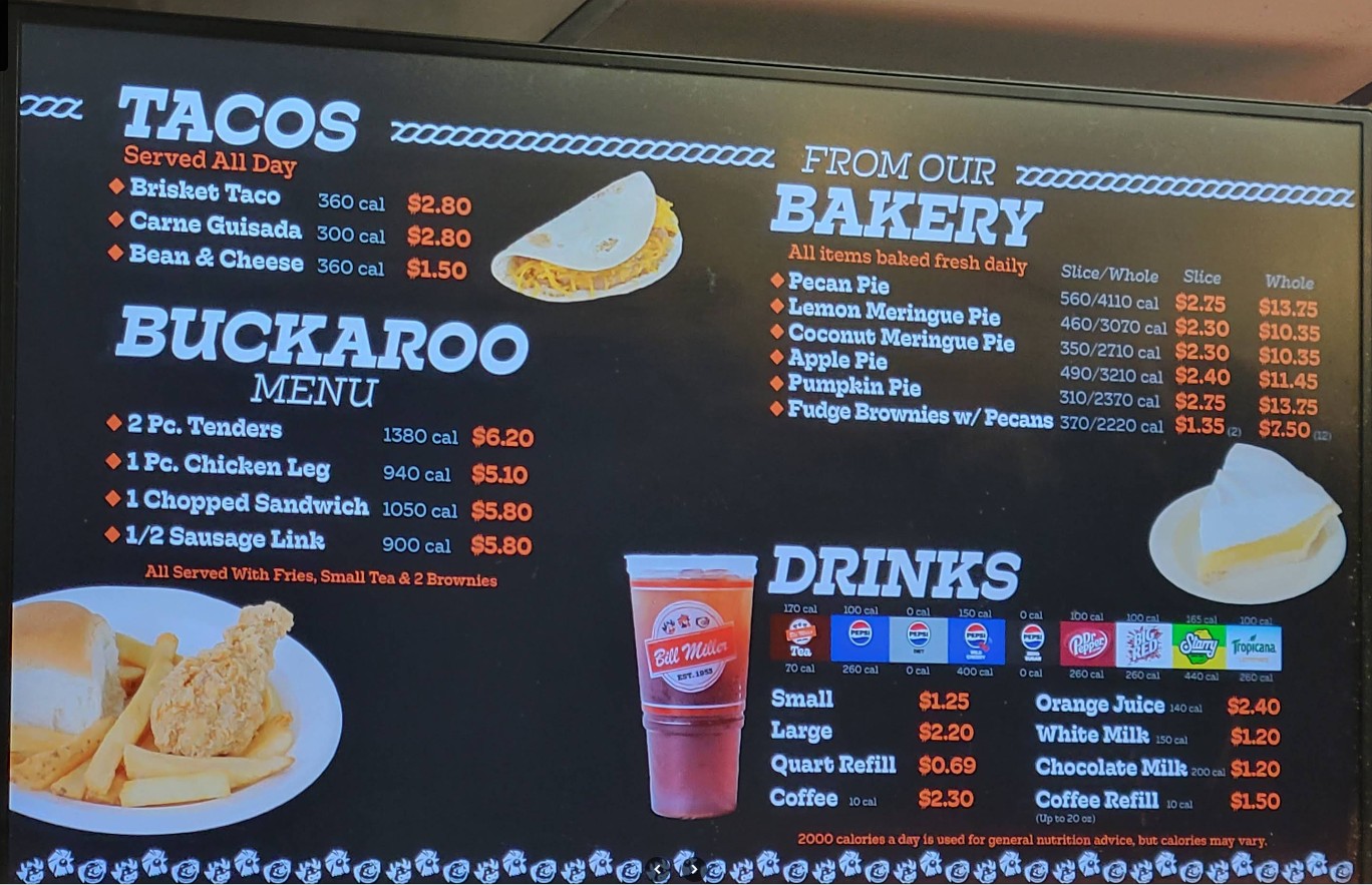 Bill Miller BBQ Menu & Prices: Pit-Smoked Meats, Fried Chicken & Breakfast